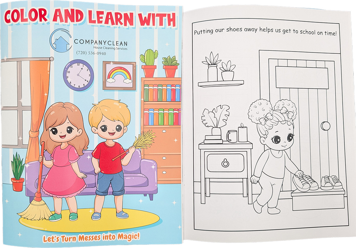 Free House Cleaning Coloring Book